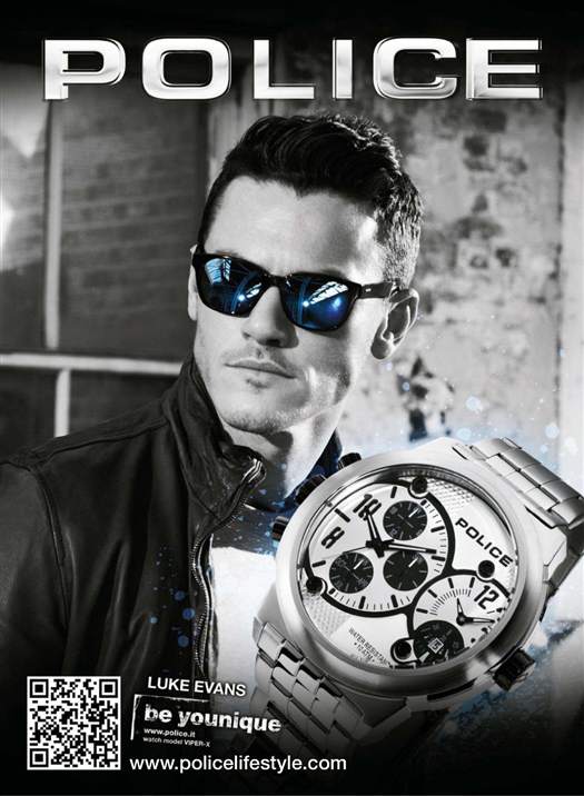 Luke Evans - Police reklámfotó - Férfidivat
