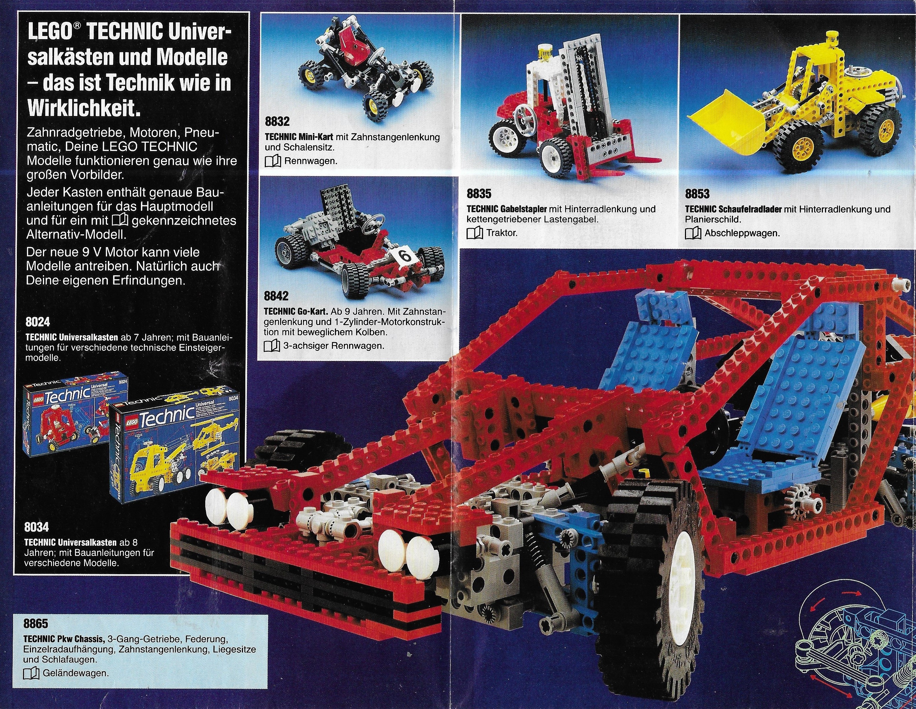 1990-es kihajtogatható Lego Technic insert - Játékok a Polcról