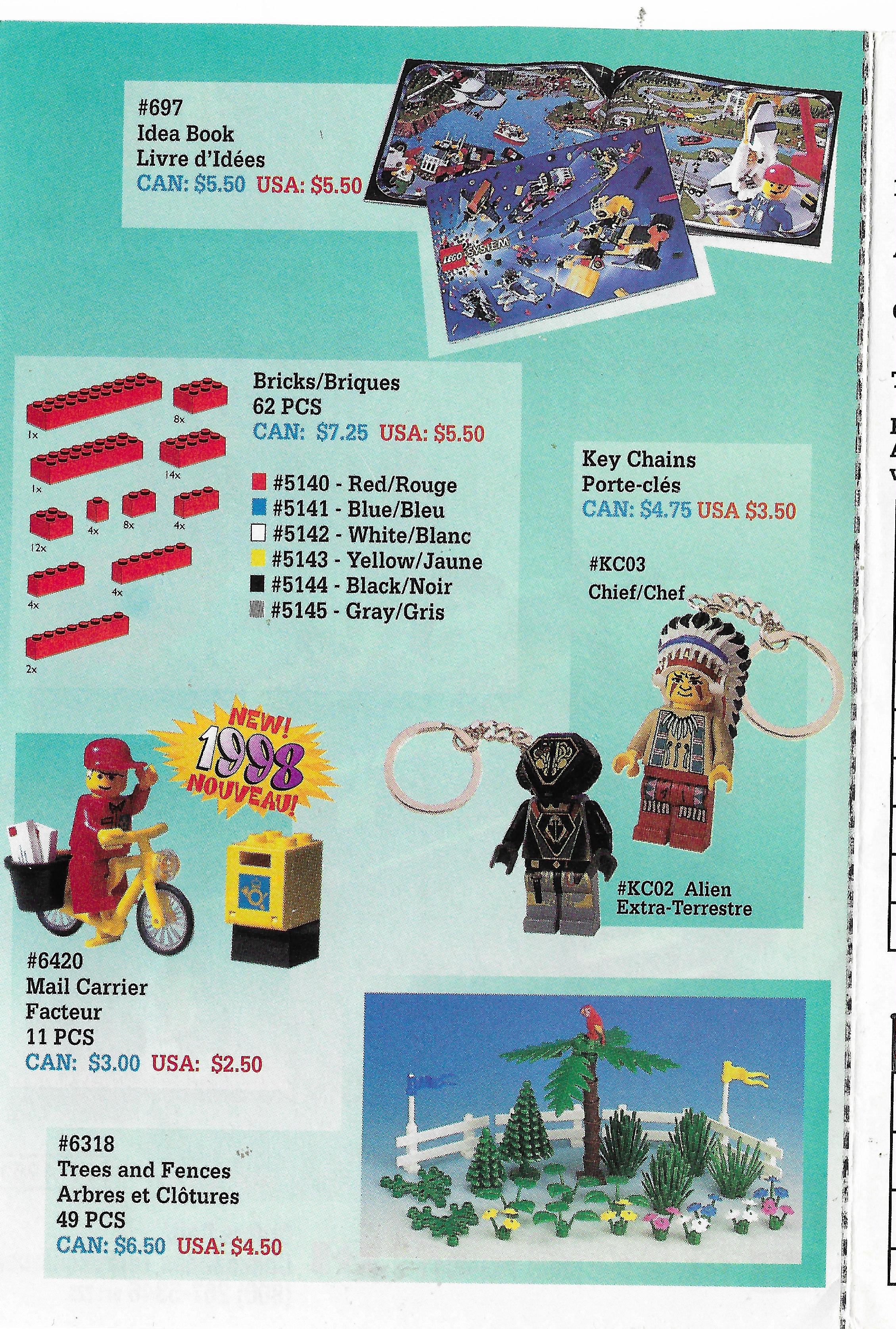 1998-as Lego Direct katalógus Észak-Amerikából - Játékok a Polcról