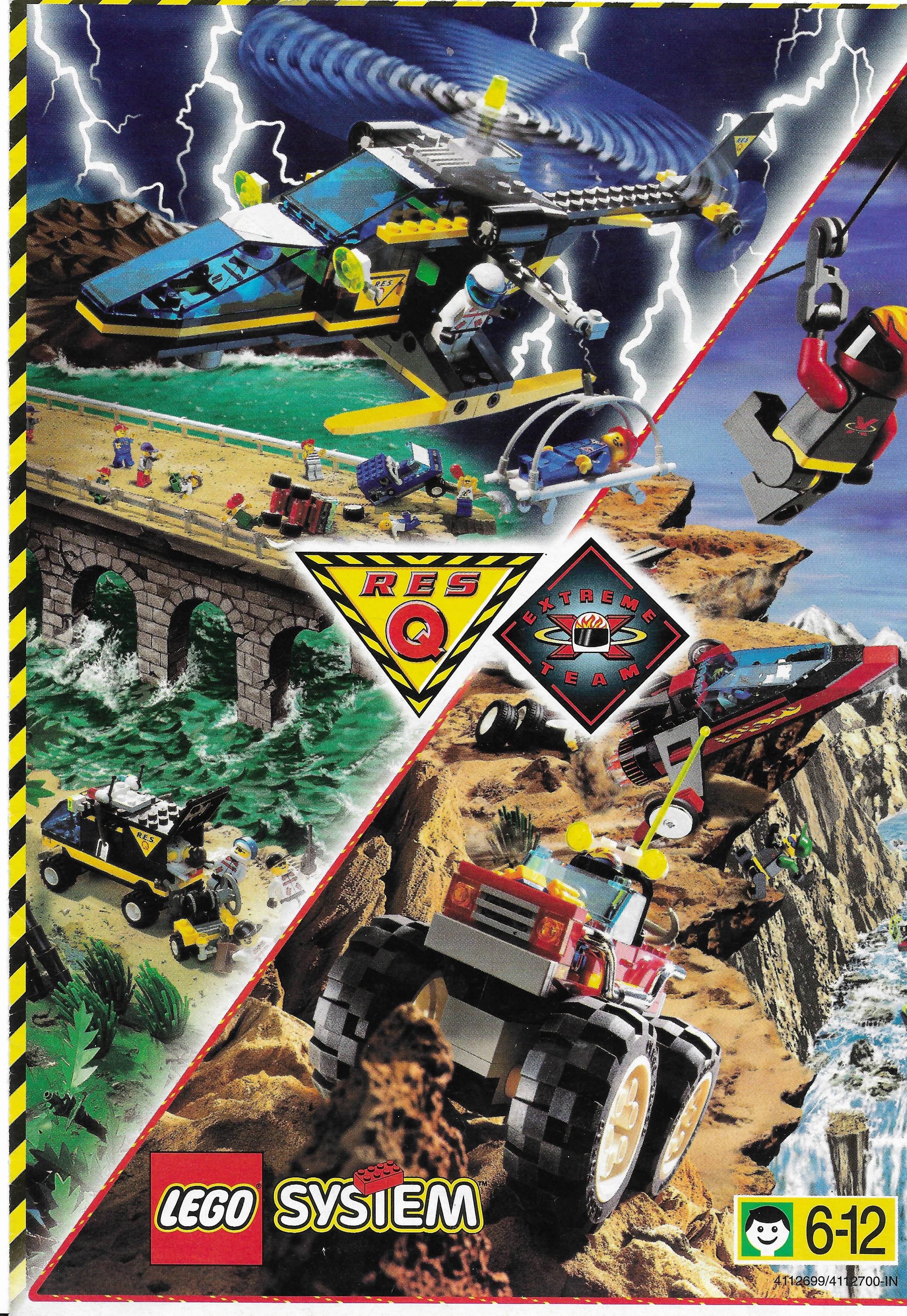 Lego Res Q / Extreme Team kihajtogatható insert 99-ből - Játékok a Polcról