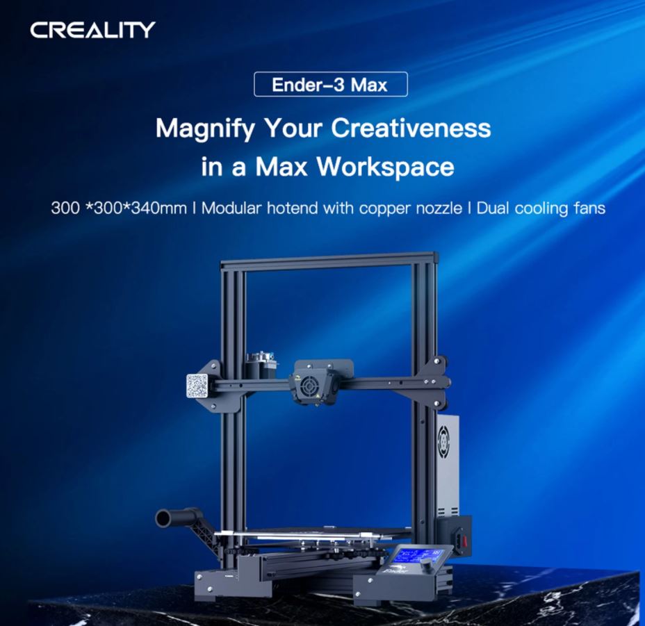 Creality Ender-3 Max 3D nyomtatóval nagyobb tárgyakat is nyomtathatsz ...