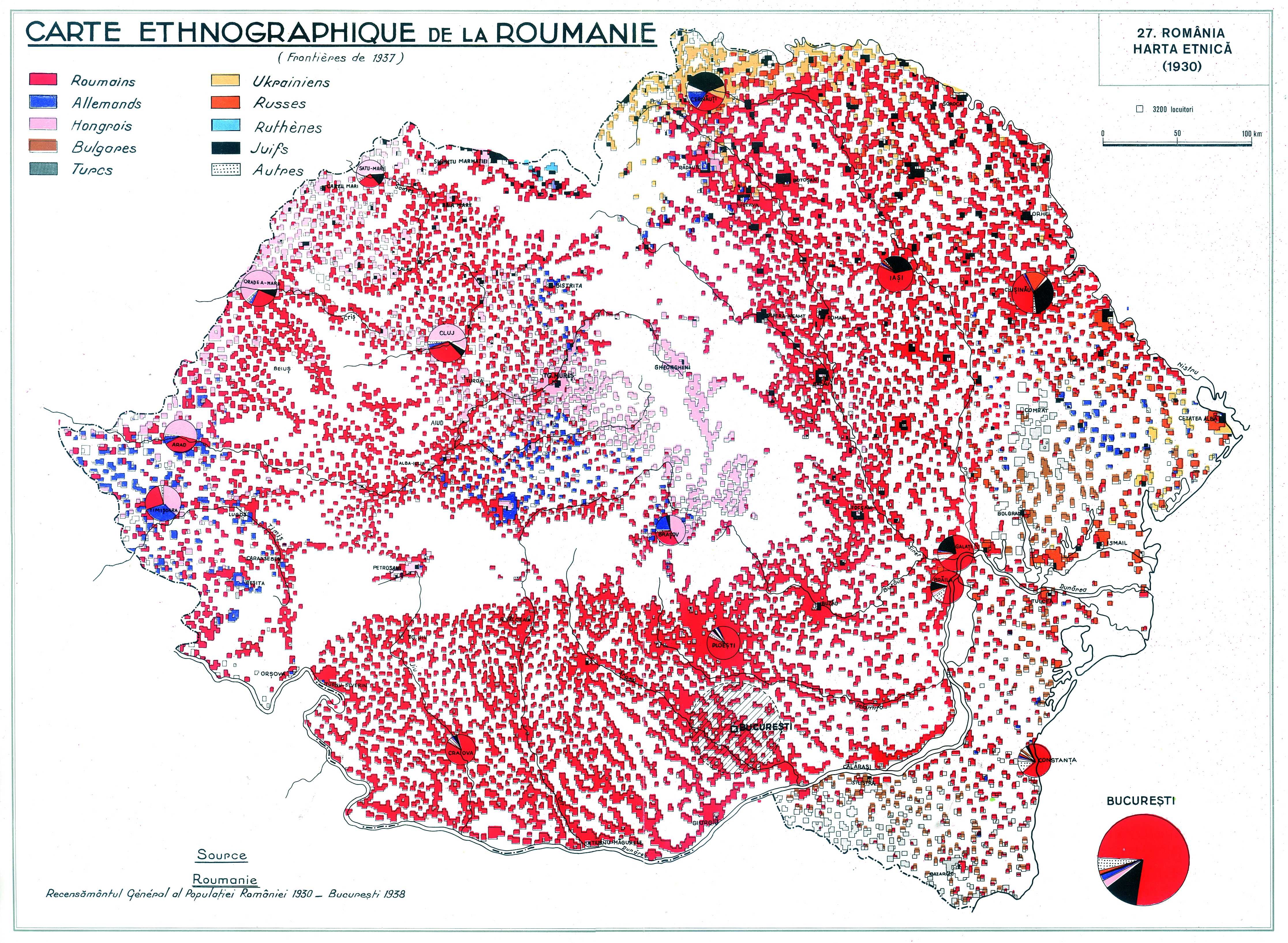 România Mare în oglinda hărților etnografice românești - Pangea