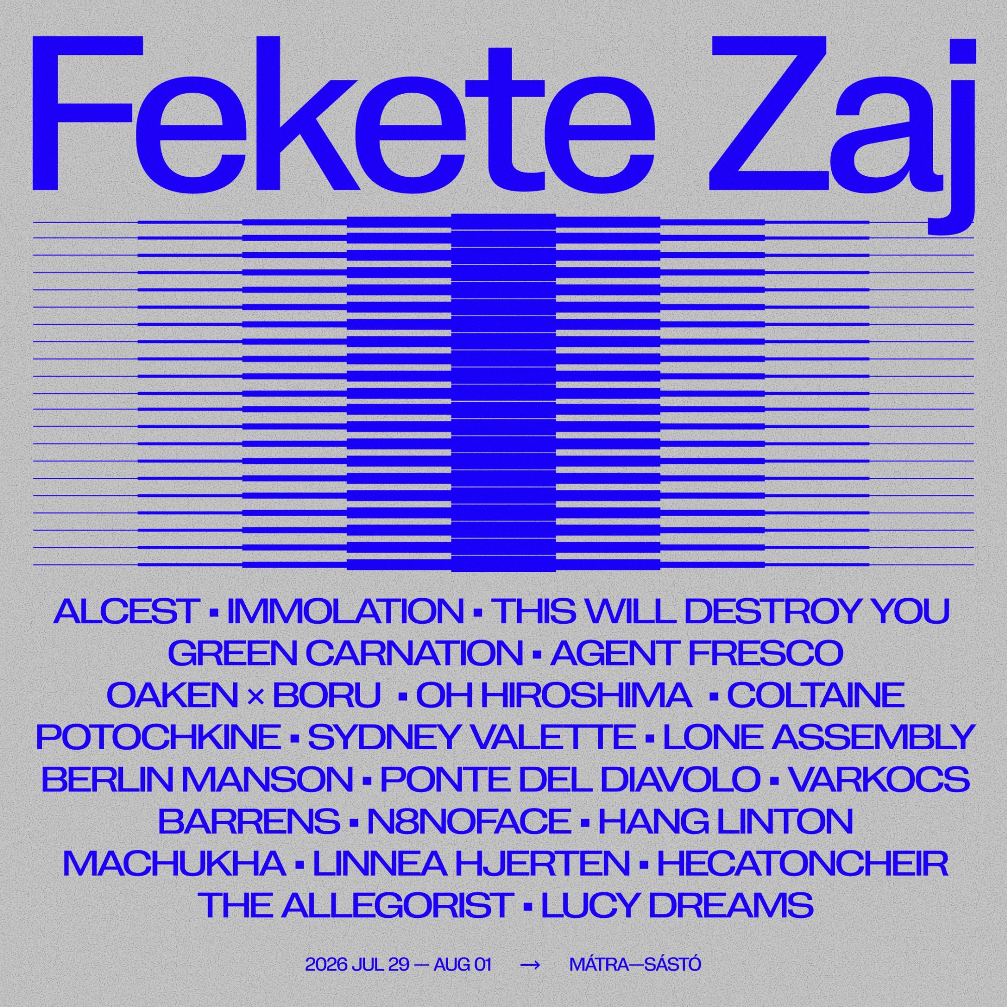 Itt vannak a 2026-os Fekete Zaj első fellépői! - Recorder