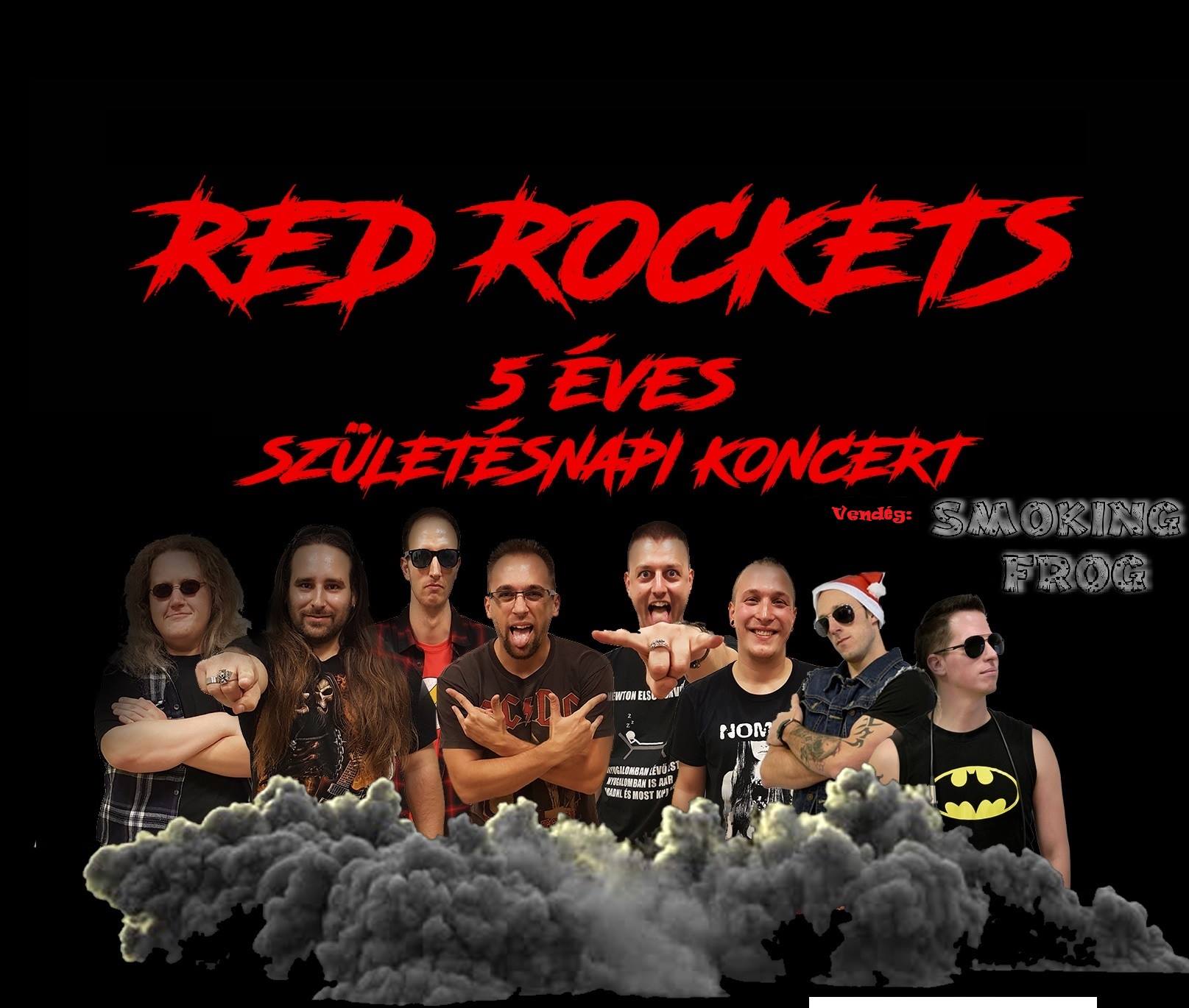 RED ROCKETS - 5 éves születésnap november 17-én - Rozsdagyár