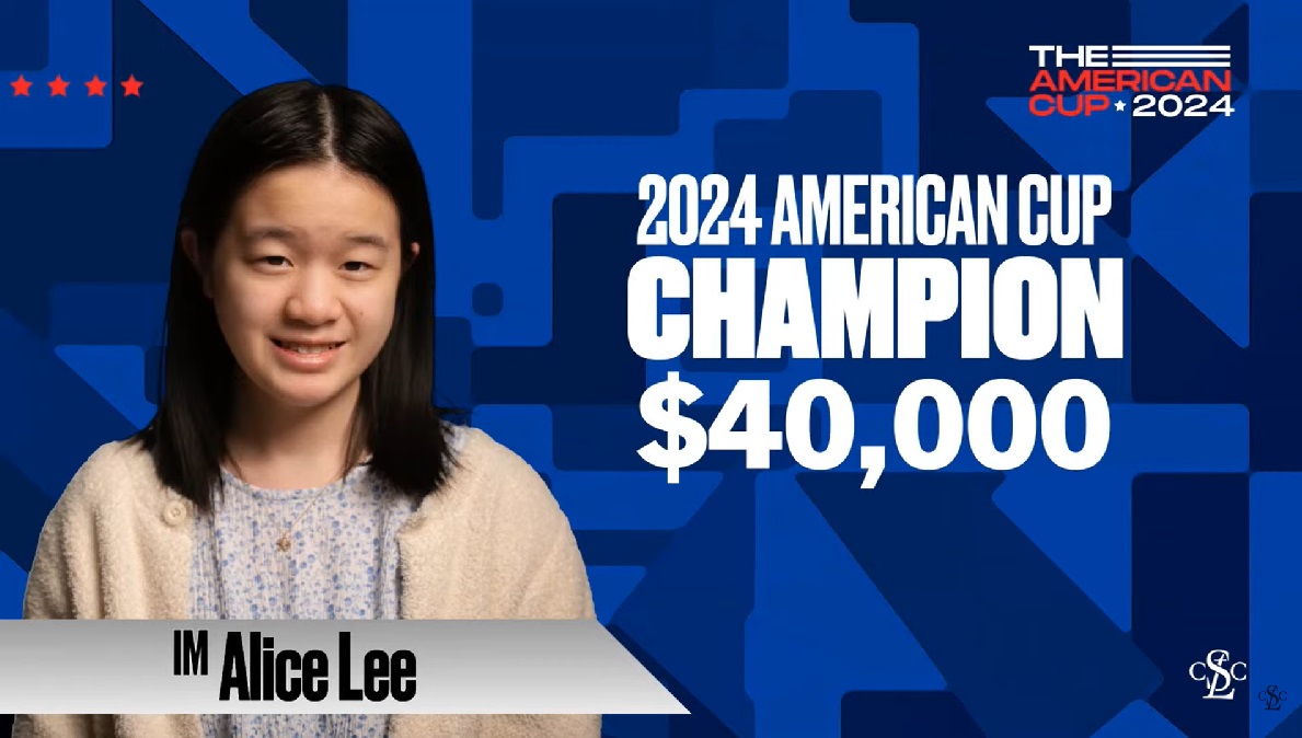 Aronyan nyerte az amerikai kupát! Gratulálok! - A 14 éves Alice Lee megérkezett Csoda-országba ...